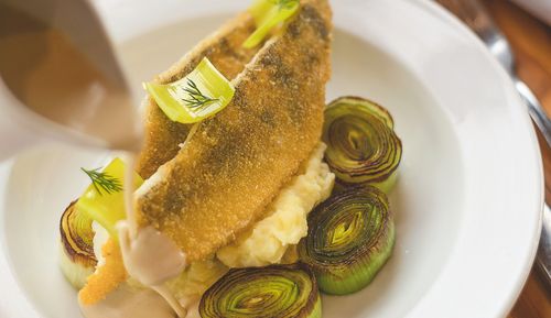 Zander mit geschmortem Lauch - Leben jetzt